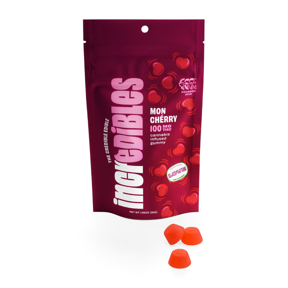 Mon Cherry 10pk 100mg Incredibles Fruit Chew Gummies Beyond Hello Dispensaries