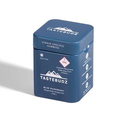 Blue Raspberry Sativa Rosin Gummies | THC | | TasteBudz | Gummies - Jane