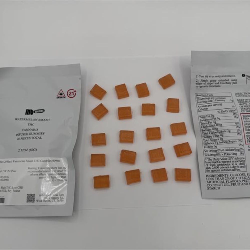 inc.edibles 20 Pack Watermelon Smash THC Gummies 00960 undefined ...