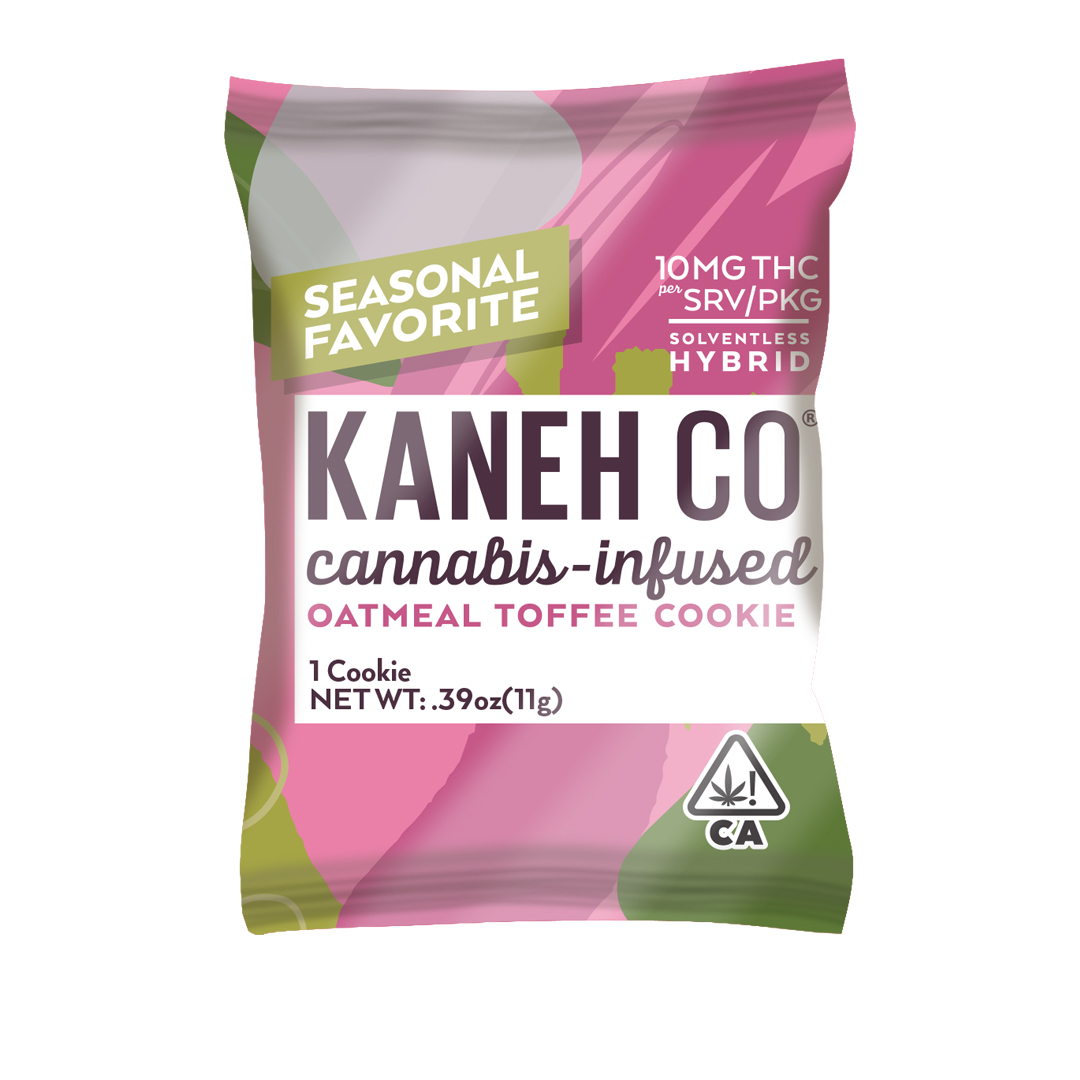 Solventless Oatmeal Toffee Cookie [1pk] (10mg) | Kaneh Co | Solos - Jane