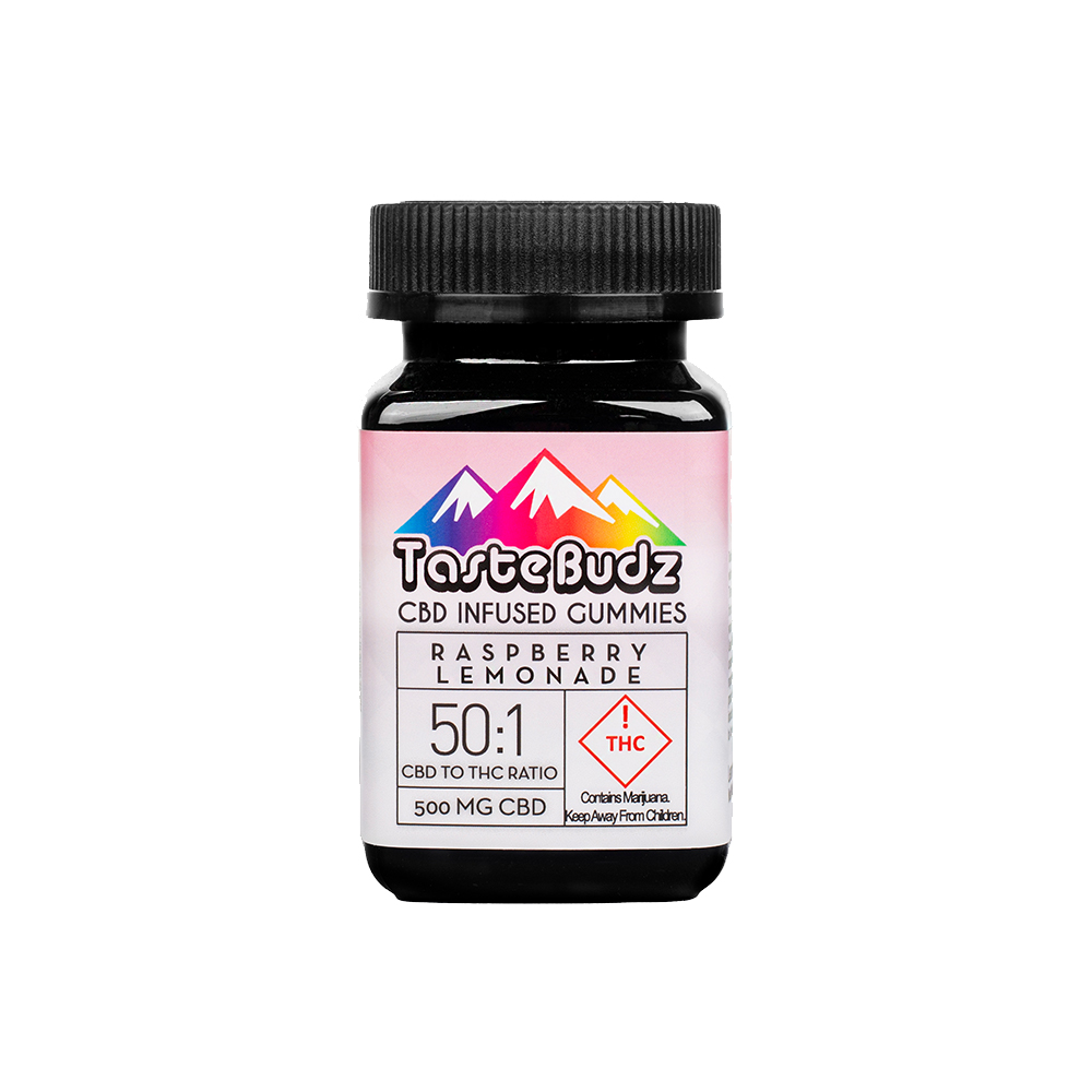 50:1 Raspberry Lemonade (500mg CBD/100mg THC) | TasteBudz | Gummies - Jane
