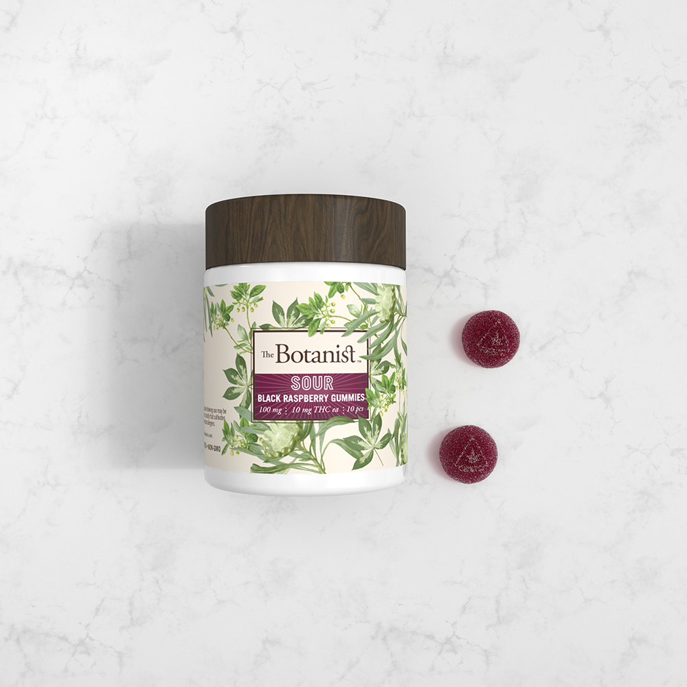 Sour Black Raspberry [10pk] (100mg) | The Botanist | Gummies - Jane