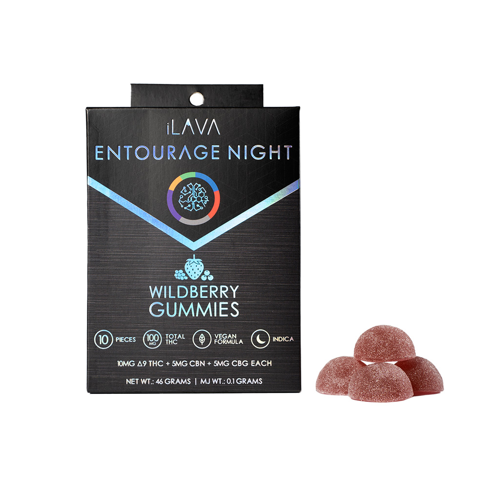 Indica [100mg THC + 50mg CBN + 50mg CBG] | iLAVA | Entourage Night ...