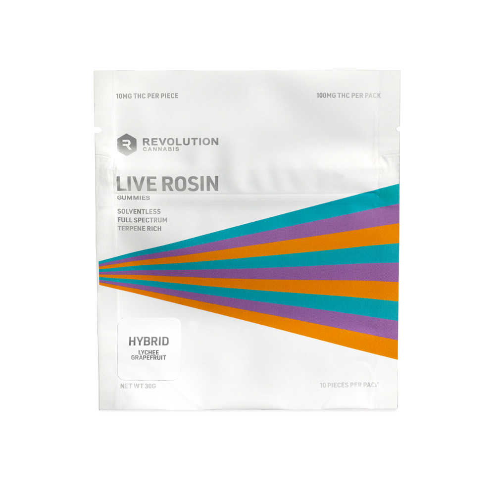 Lychee Grapefruit [10pk] (100mg) | Revolution Cannabis | Rosin Gummies ...