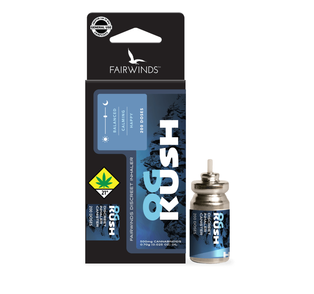 OG Kush - Hybrid [700mg] | Fairwinds | THC Inhaler Refill - Jane