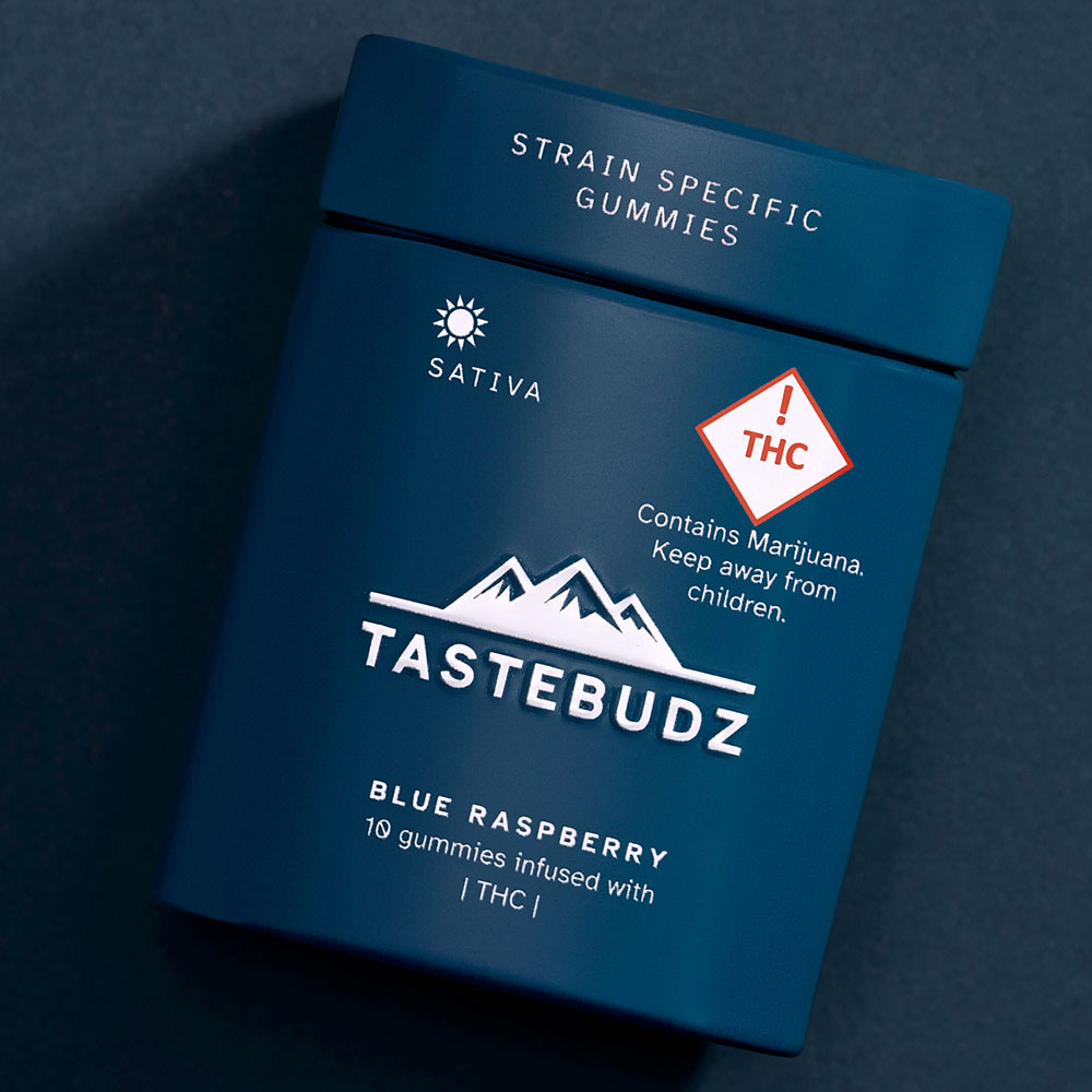 Blue Raspberry Sativa Rosin Gummies | THC | | TasteBudz | Gummies - Jane