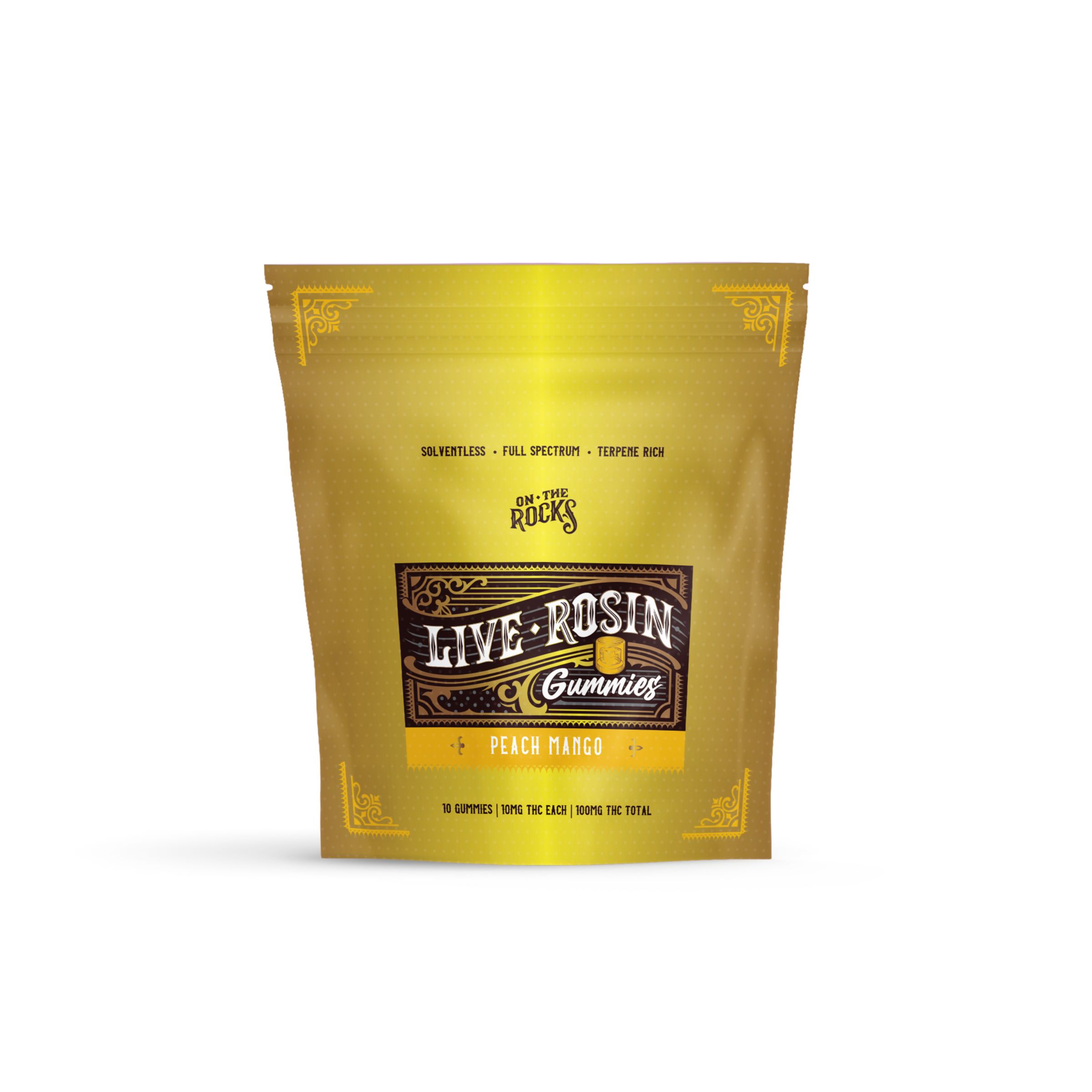 Peach Mango - Cherry On Top [10pk] (100mg) | On The Rocks | Live Rosin ...
