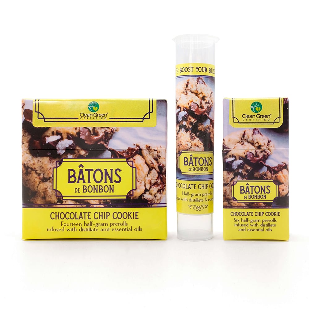 Chocolate Chip Cookie [.5g] | Batons De Bonbon | 14 Pack Infused Pre ...