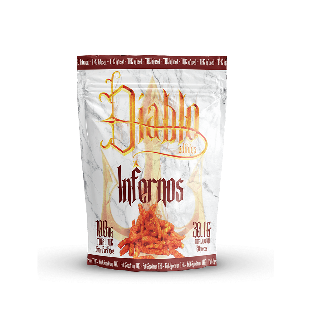 Infernos (100mg) | Diablo | Savory Snacks - Jane