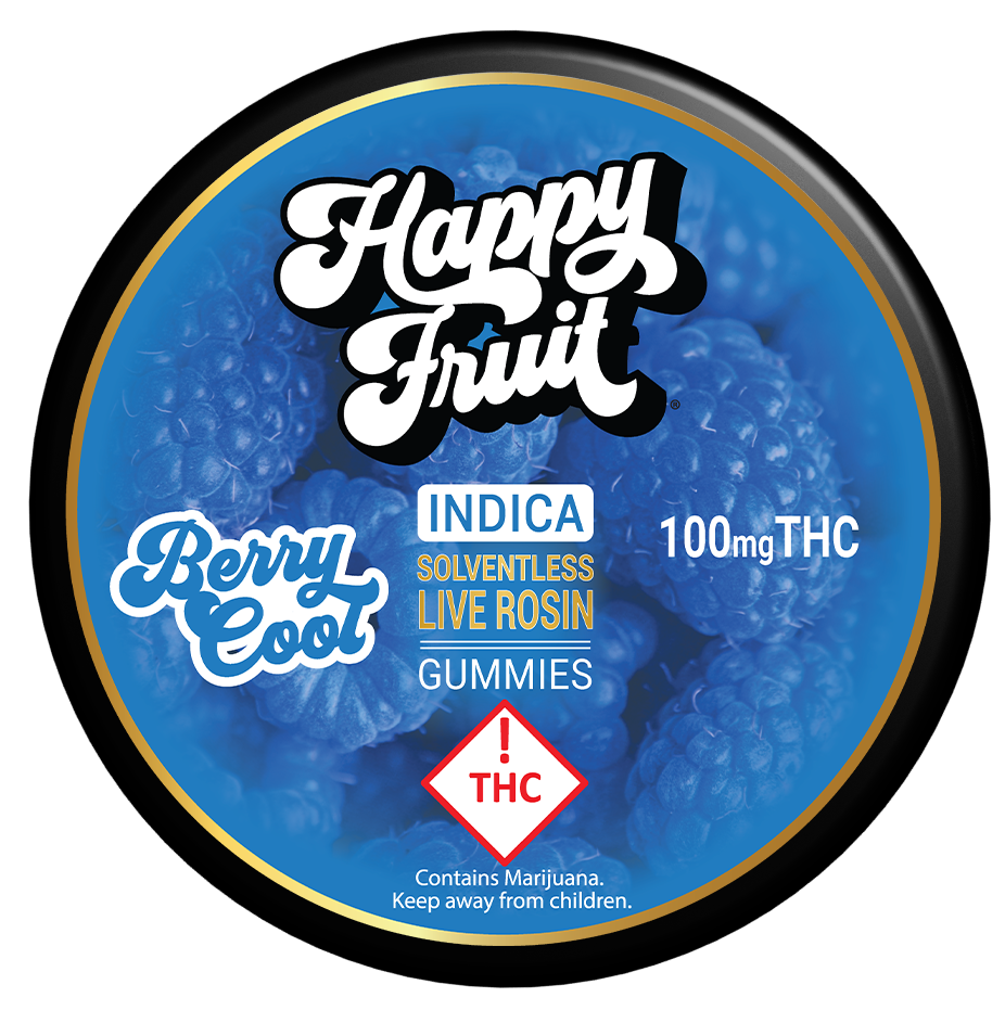 Berry Cool - Garlic Gas [10pk] (100mg) | Happy Fruit | Rosin Gummies - Jane
