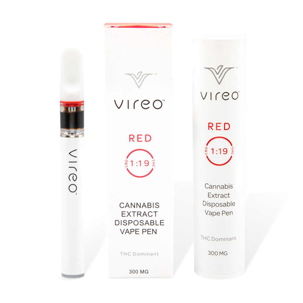 Red Cannabis Extract Disposable Vape Pen [300mg] | Vireo | Disposable ...
