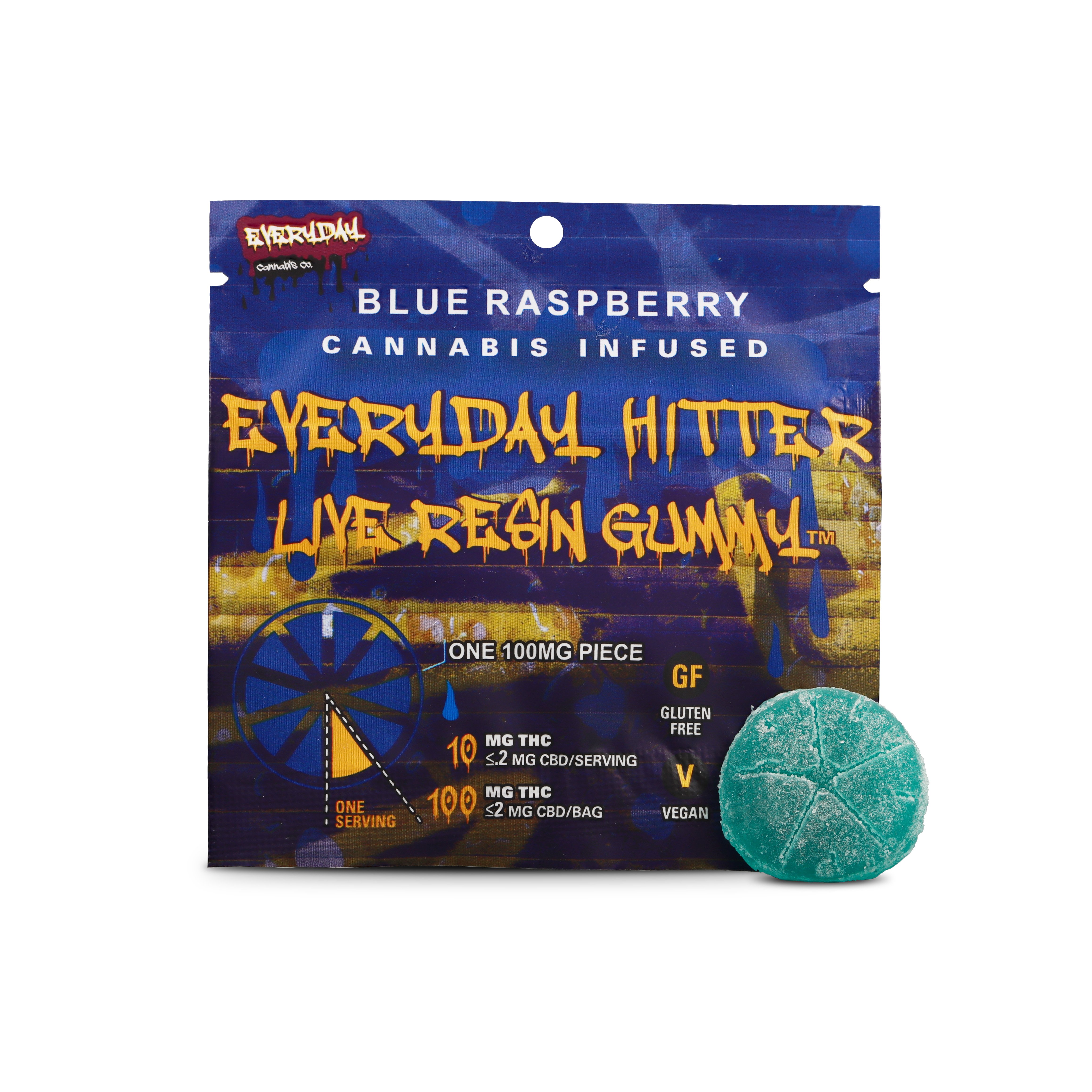 Blue Raspberry [1pk] (100mg) | Everyday Dabs | Everyday Hitters - Jane