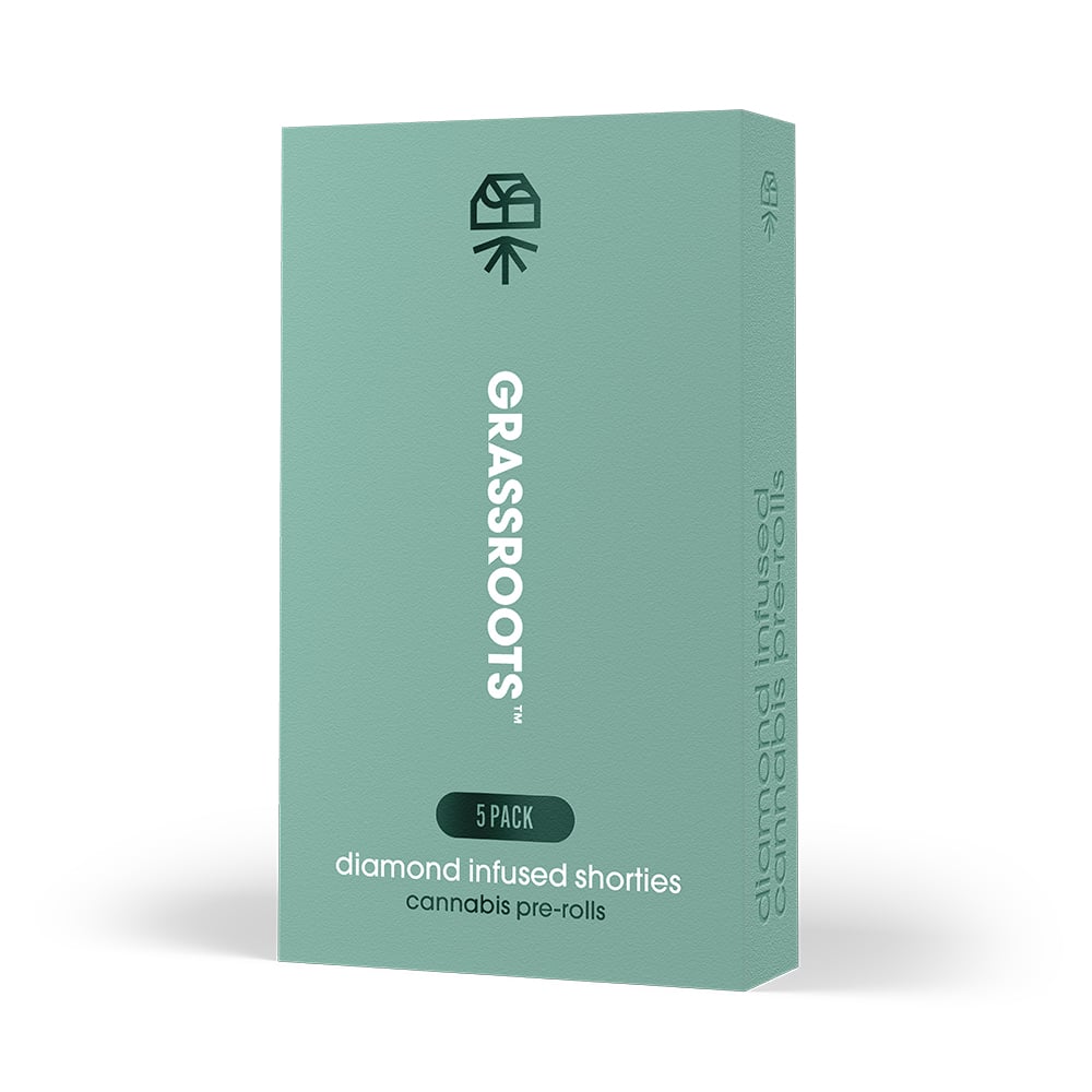 It's Mimosa [.4g] | Grassroots | Diamond Infused 5 Pack Pre Roll - Jane