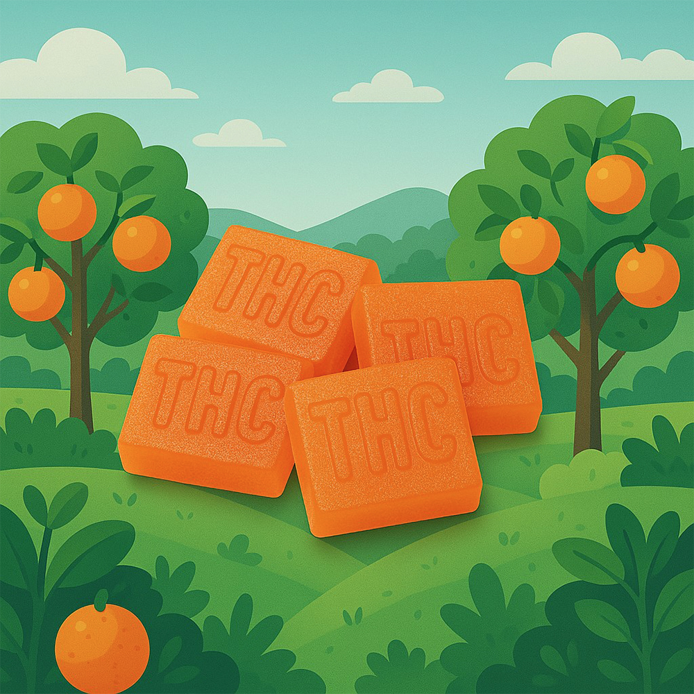AGL 20 Pack Tangerine Gummies THC/CBD 00745
