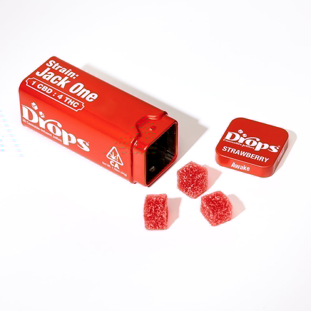 Strawberry ‘Lifted’ [20pk] (100mg THC, 25mg CBD) | Drops | Cannabis ...