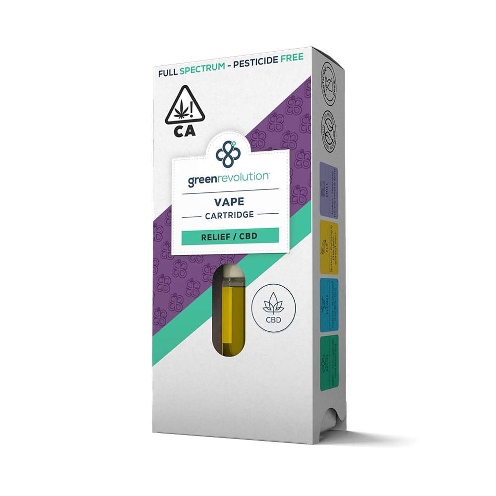 Relief - High CBD** | Green Revolution | Broad Spectrum Cartridge - Jane