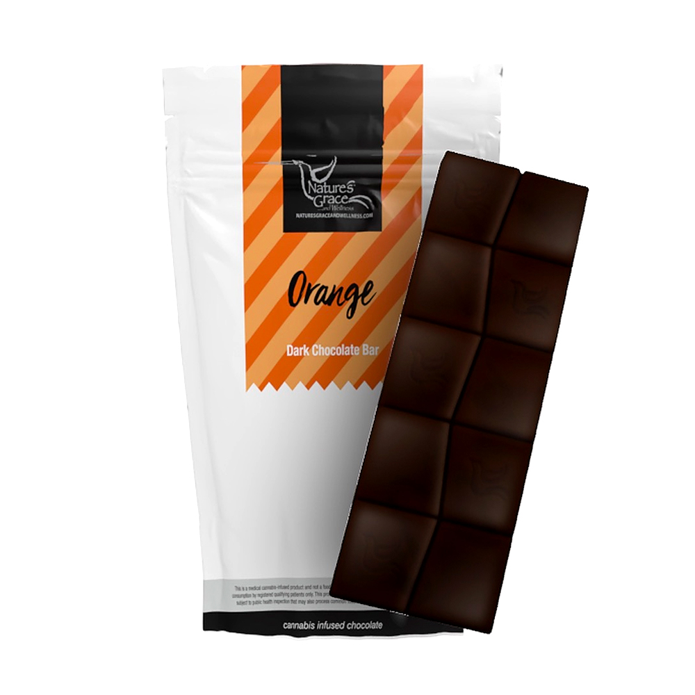 Orange Dark Chocolate Bar (100mg) | Nature's Grace and Wellness ...