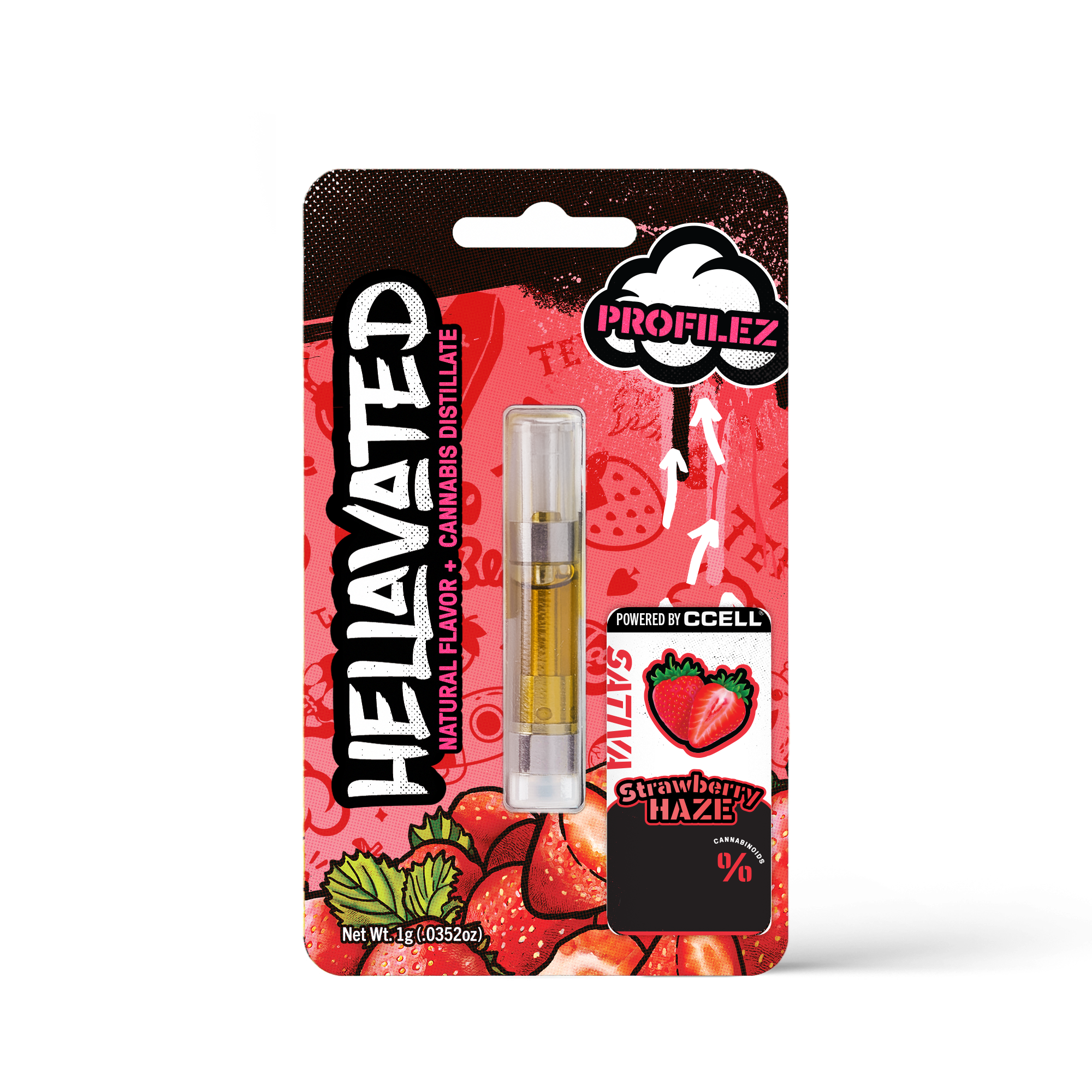 Strawberry Haze | Hellavated | Distillate Cartridge - Jane