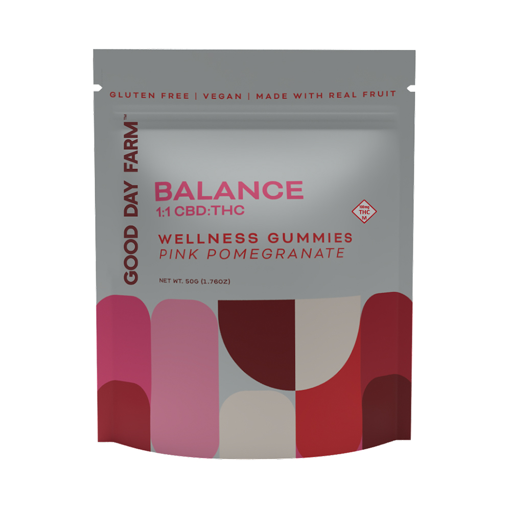 Balance 1:1 Pink Pomegranate [10pk] (100mg CBD/100mg THC) | Good Day ...