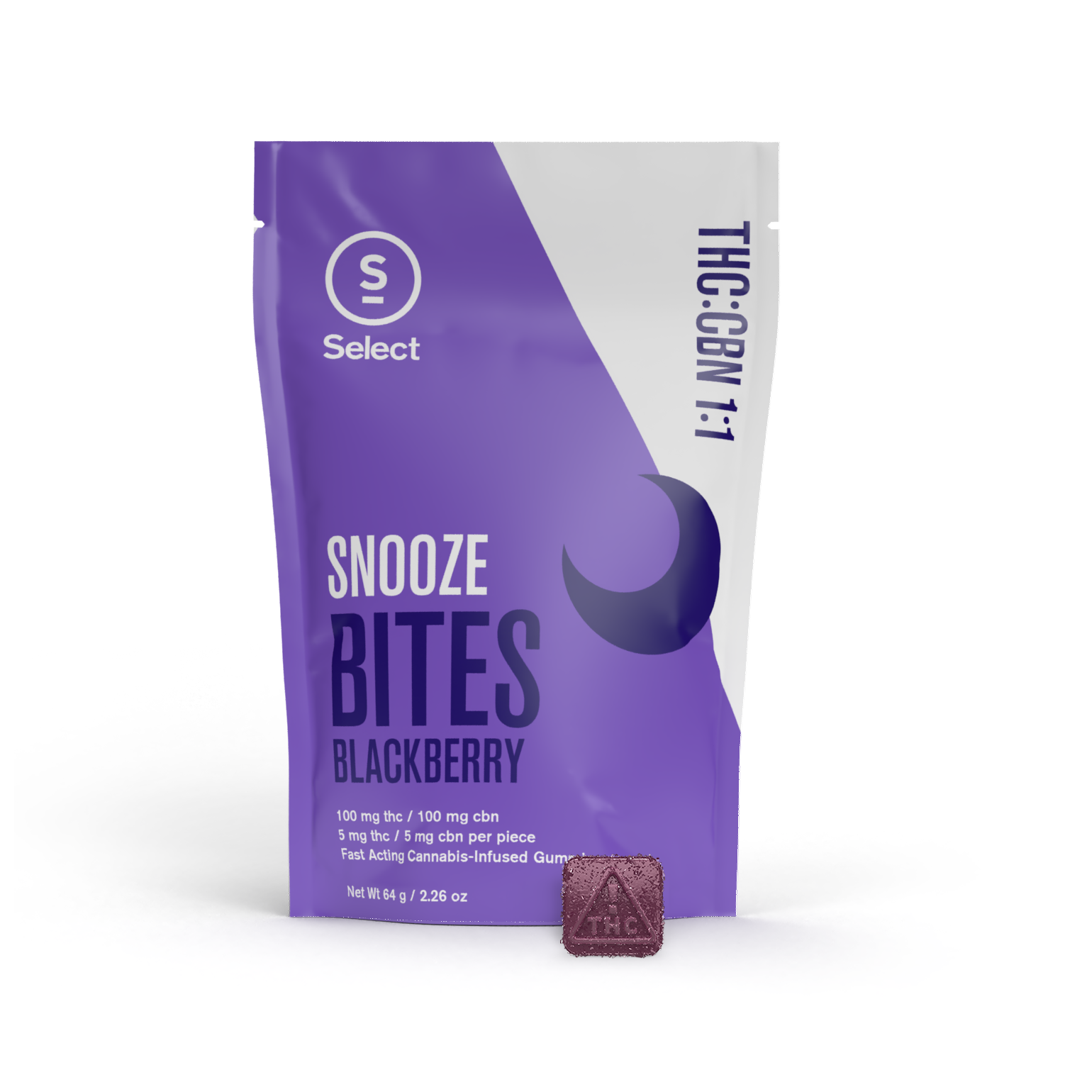 1:1 Blackberry Snooze Bites [20pk] (100mg CBN/100mg THC) | Select ...