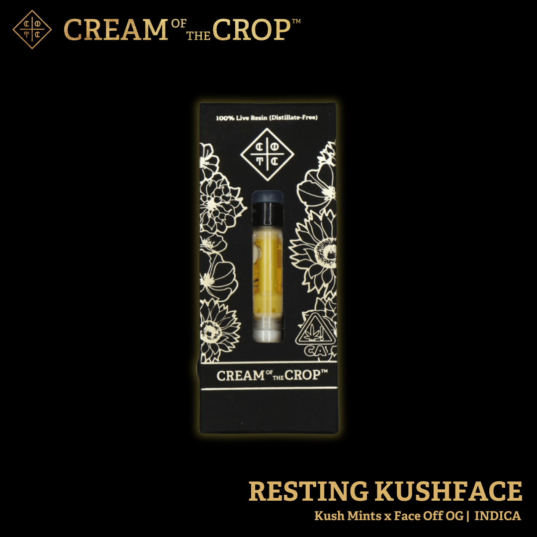 Resting Kush Face | Cream of the Crop | Live Resin Cartridge - Jane