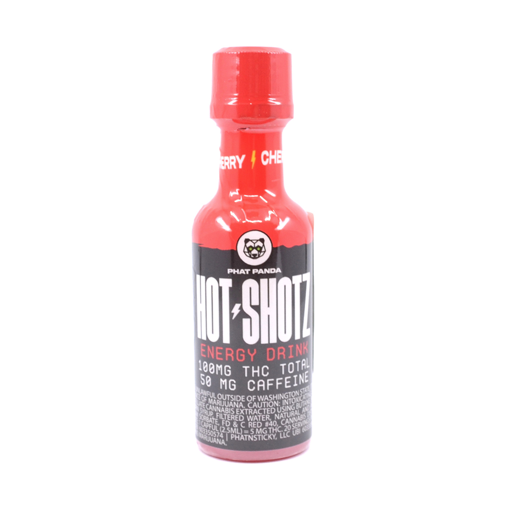 Hot Shotz Cherry (100mg THC/50mg Caffeine) - Craft Cannabis Dispensary