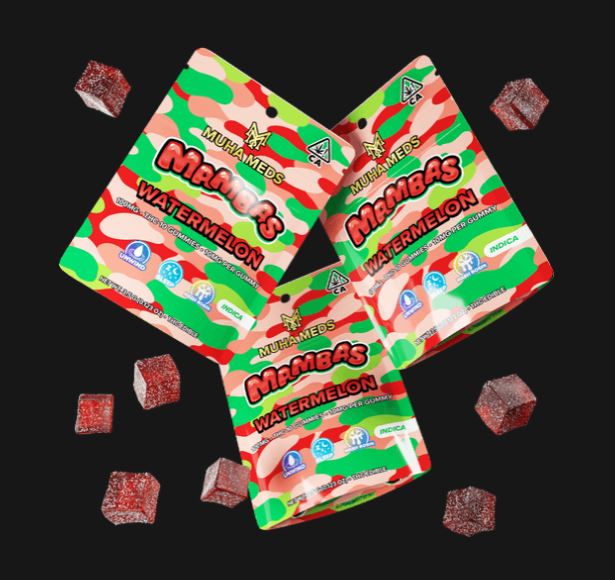 Watermelon [10pk] (100mg) | Muha Meds | Mambas Gummies - Jane
