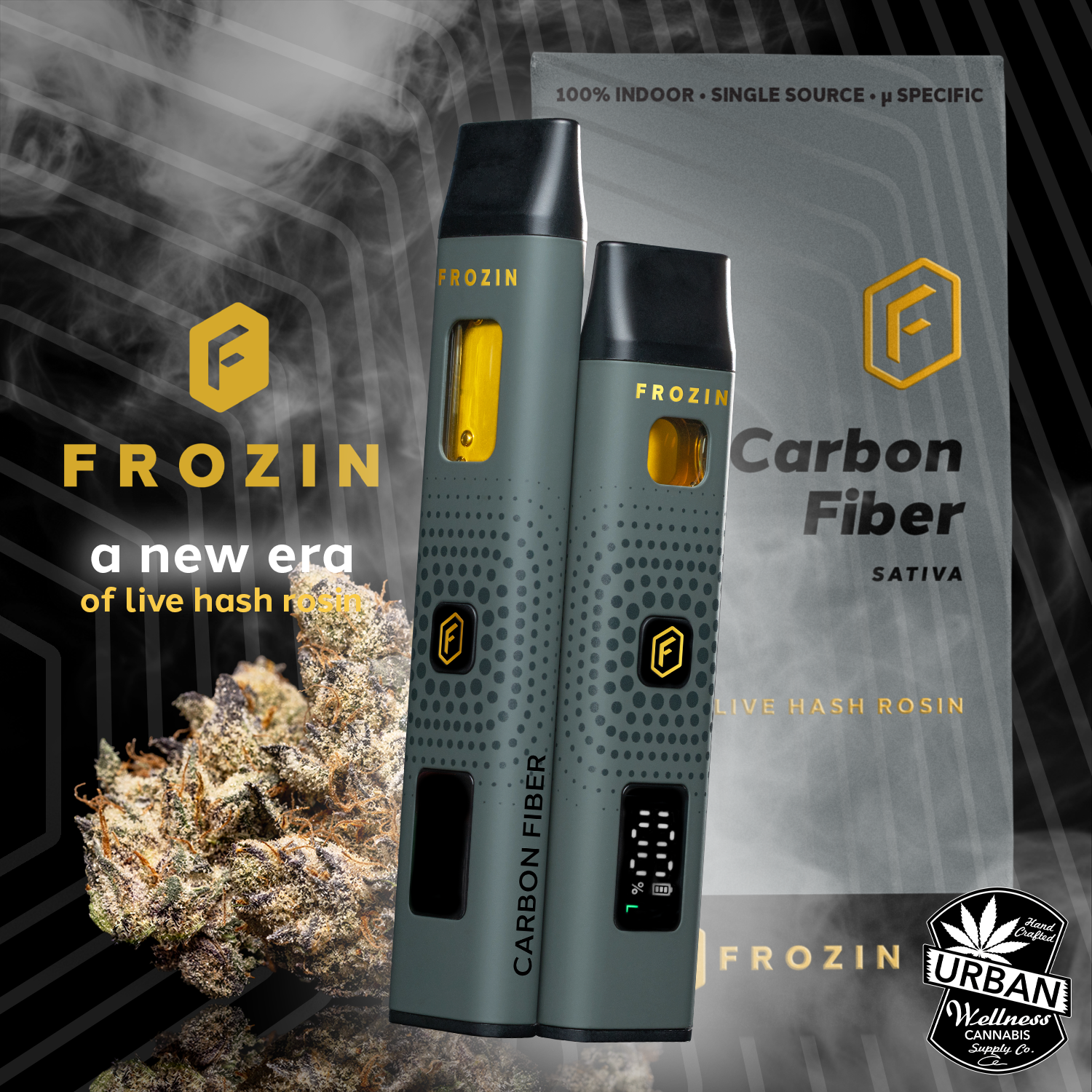 Shop Carbon Fiber [2000mg] - Live Rosin AIO Cart | Urban Wellness ...