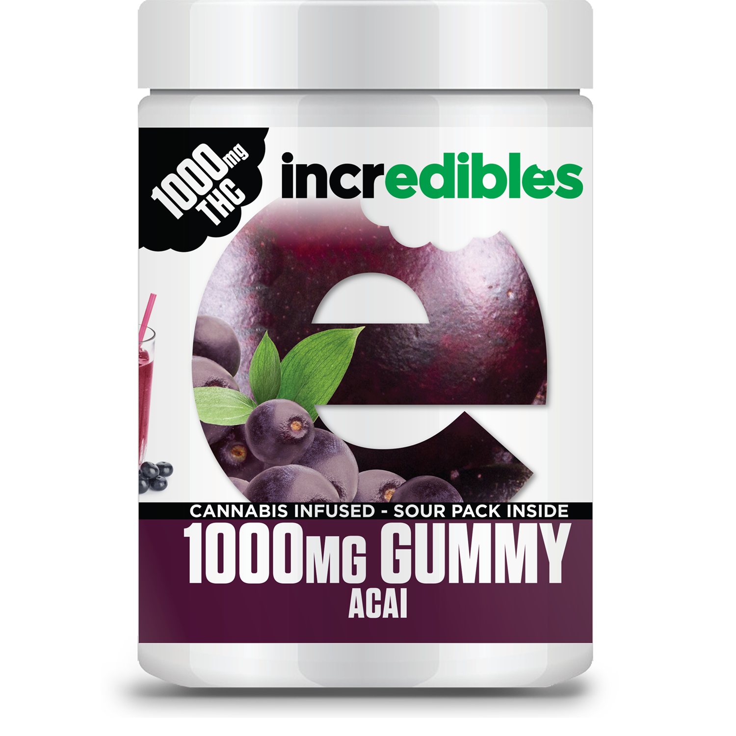 Acai - Indica (1000mg) | incredibles | Fruit Chew Gummies - Jane