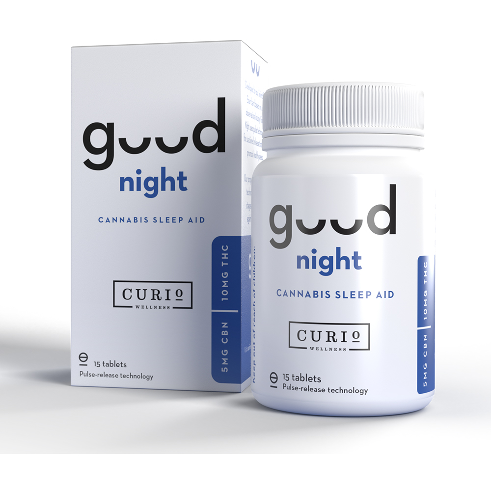 Good Night [15pk] (100mg THC/50mg CBN) | Curio Wellness | Pulse-Release ...