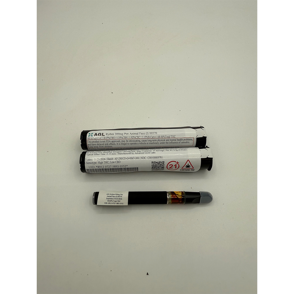 Rythm 300mg Pen Animal Face (I) 00570 (HIGH CBG)