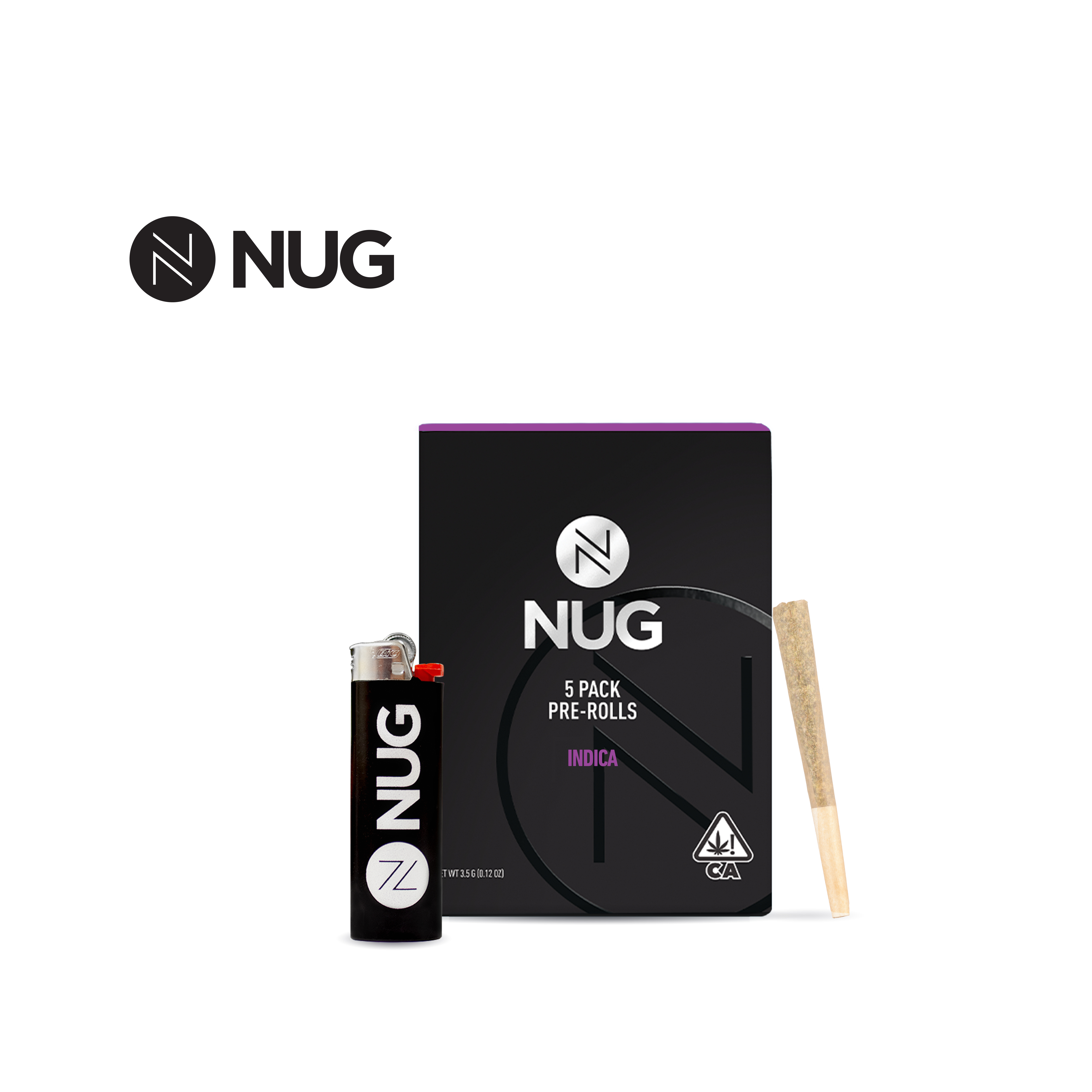 Ice Cream Cake 3.5g 5 Pack Preroll | NUG | 5 Pack Preroll - Jane