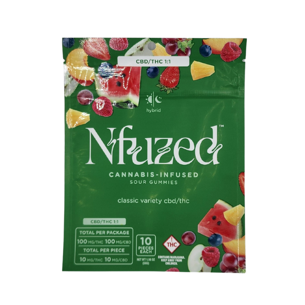 1:1 Classic Variety [10pk] (100mg CBD/100mg THC) | NFuzed | Gummies - Jane