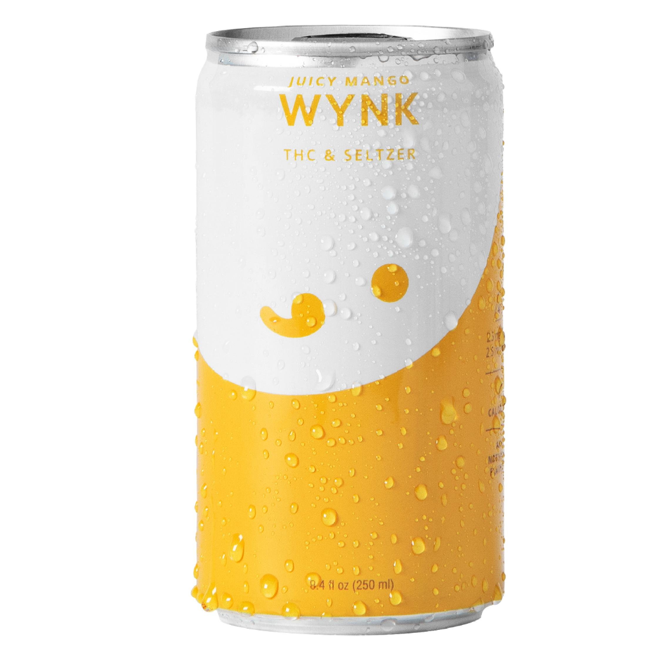 Wynk Juicy Mango Case [24 pack] (60mg CBD/60mg THC) | Wynk | Seltzer - Jane