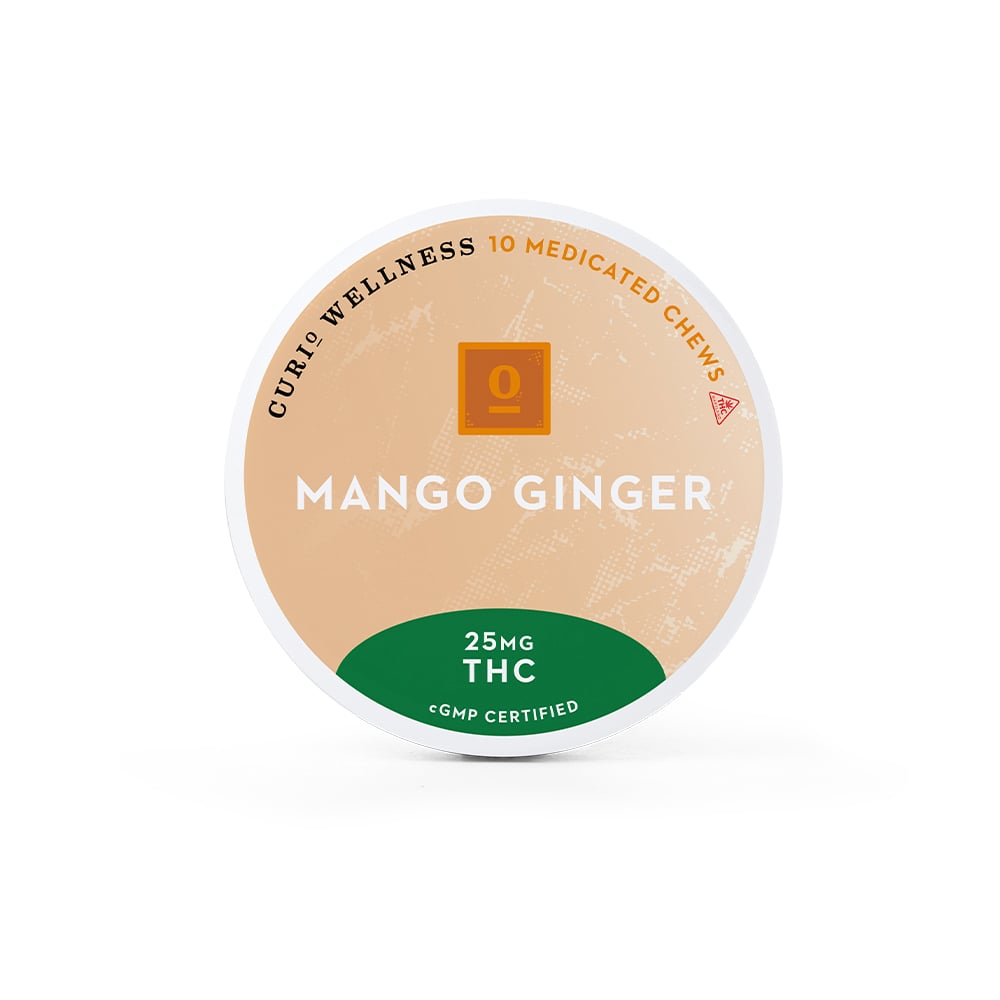 Mango Ginger (25mg) | Curio Wellness | Medicated Chews - Jane