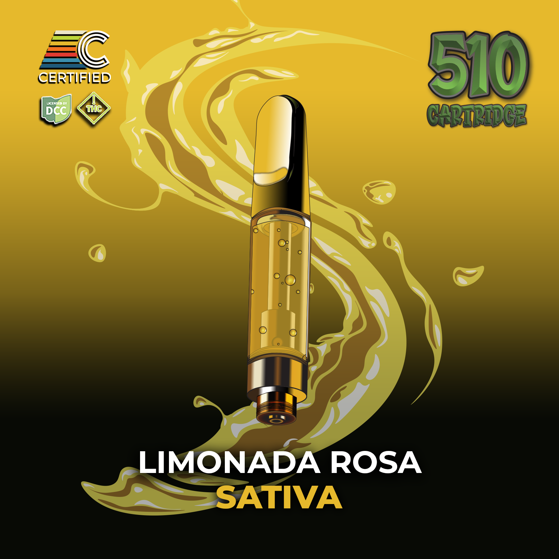 Limonada Rosa - 1g Distillate Cart - Sativa | Certified Cultivators | Bloom