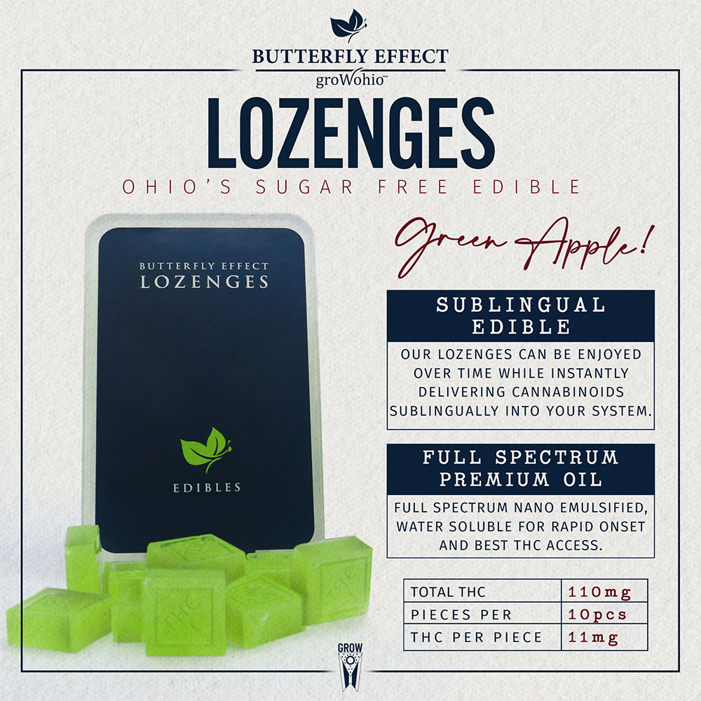 110mg Green Apple Lozenge | Butterfly Effect | Butterfly Effect Premium ...