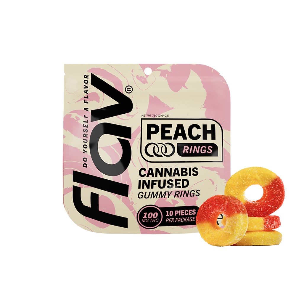 Peach Ring (10 piece 100mg bag) | Flav | Ring - Jane