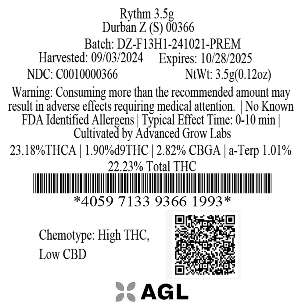 Rythm 3.5g Durban Z (S) 00366
