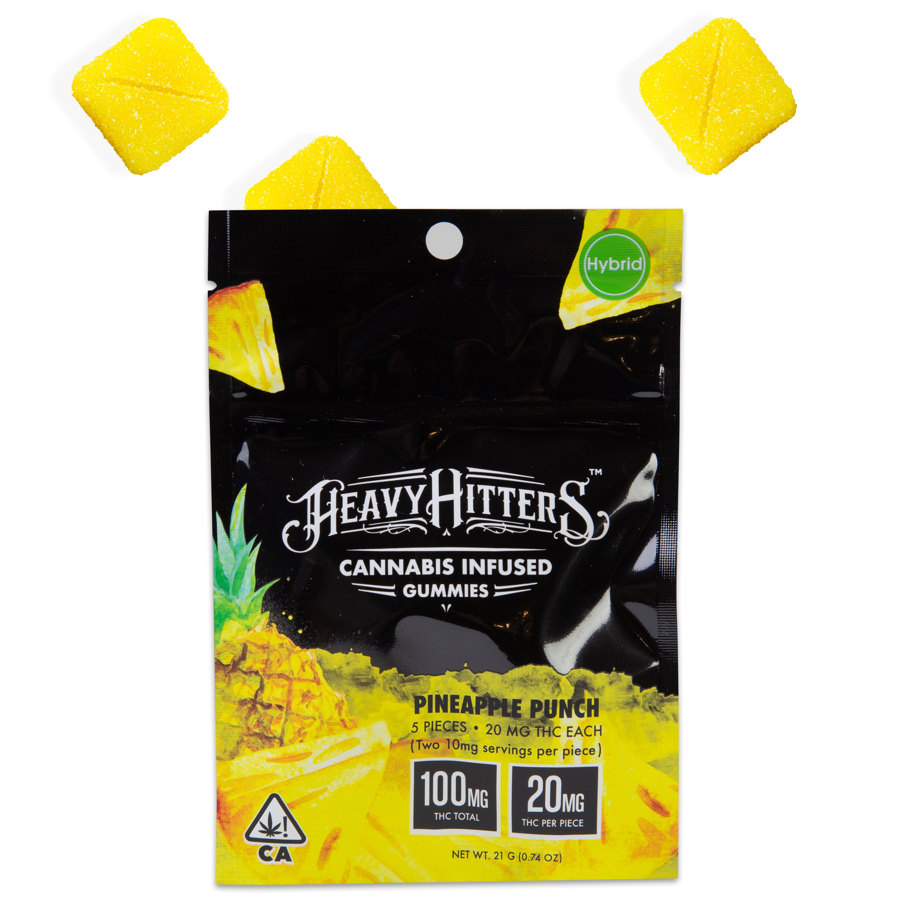 Pineapple Punch - Hybrid [5pk] (100mg) | Heavy Hitters | Ultra Potent ...