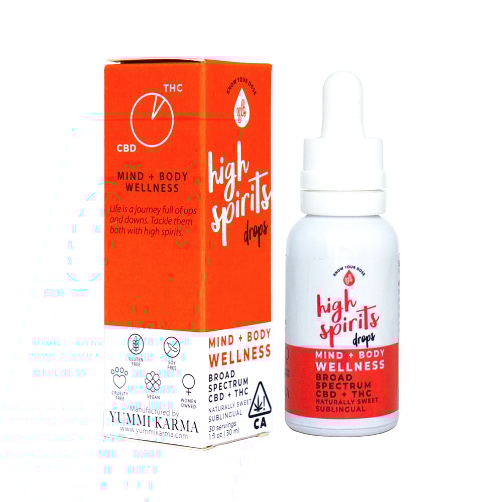 High Spirits [30ml] (300mg CBD/15mg THC) | Yummi Karma | YK Drops - Jane