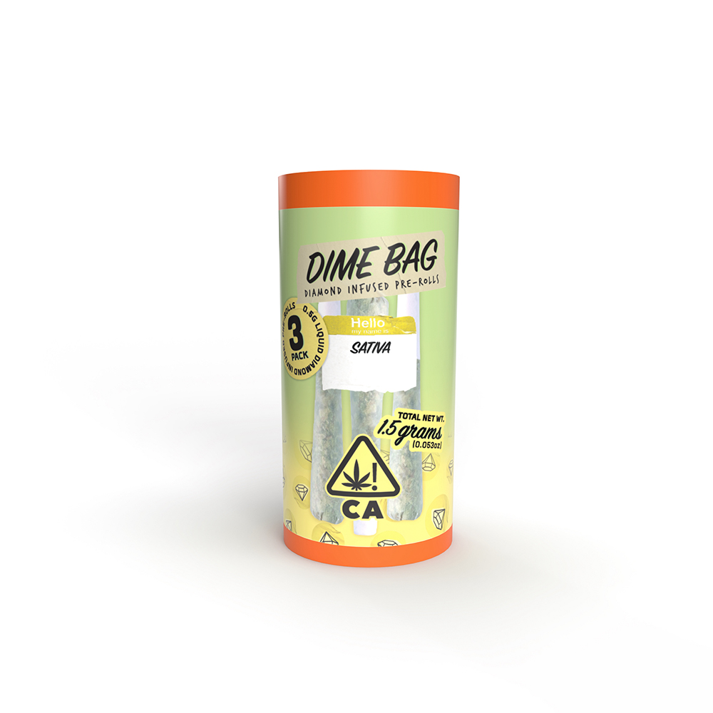 Crystal Coma [.5g] | Dime Bag | 3 Pack Infused Pre Roll - Jane