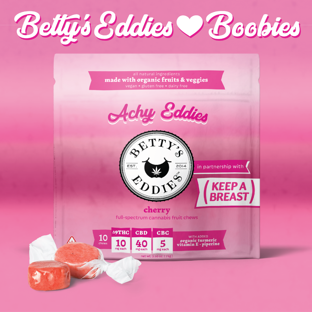 Achy Eddies - Cherry [10pk] (400mg THC/400mg CBD/50mg CBC) | Betty's ...