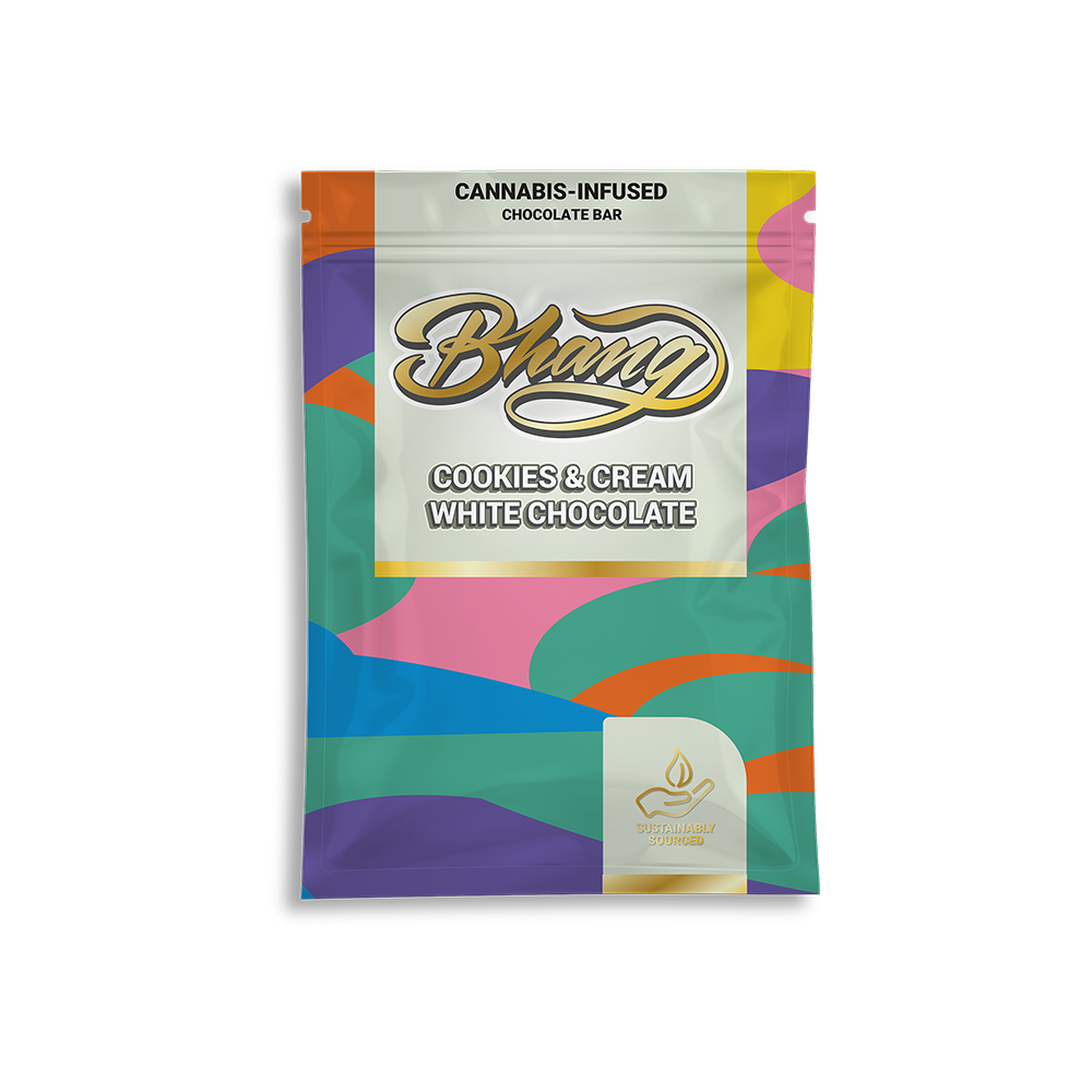 Cookies and Cream White Chocolate (100mg) | Bhang | White Chocolate - Jane
