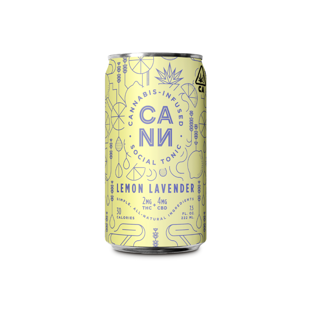Lemon Lavender 6pk (75mg) | Cann | Social Tonic - Jane