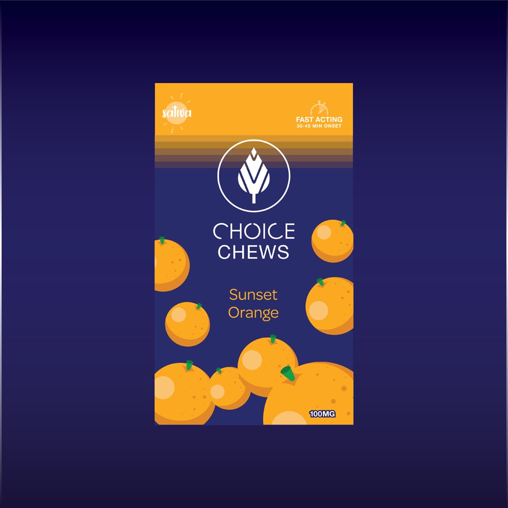 Sunset Orange [10pk] (100mg) | Choice | Soft Chew - Jane