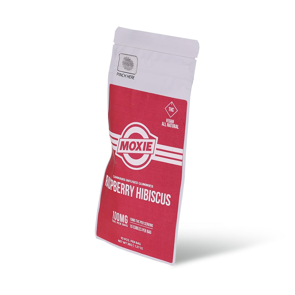 Raspberry Hibiscus - 100mg Candies - 10pk | Moxie | Bloom