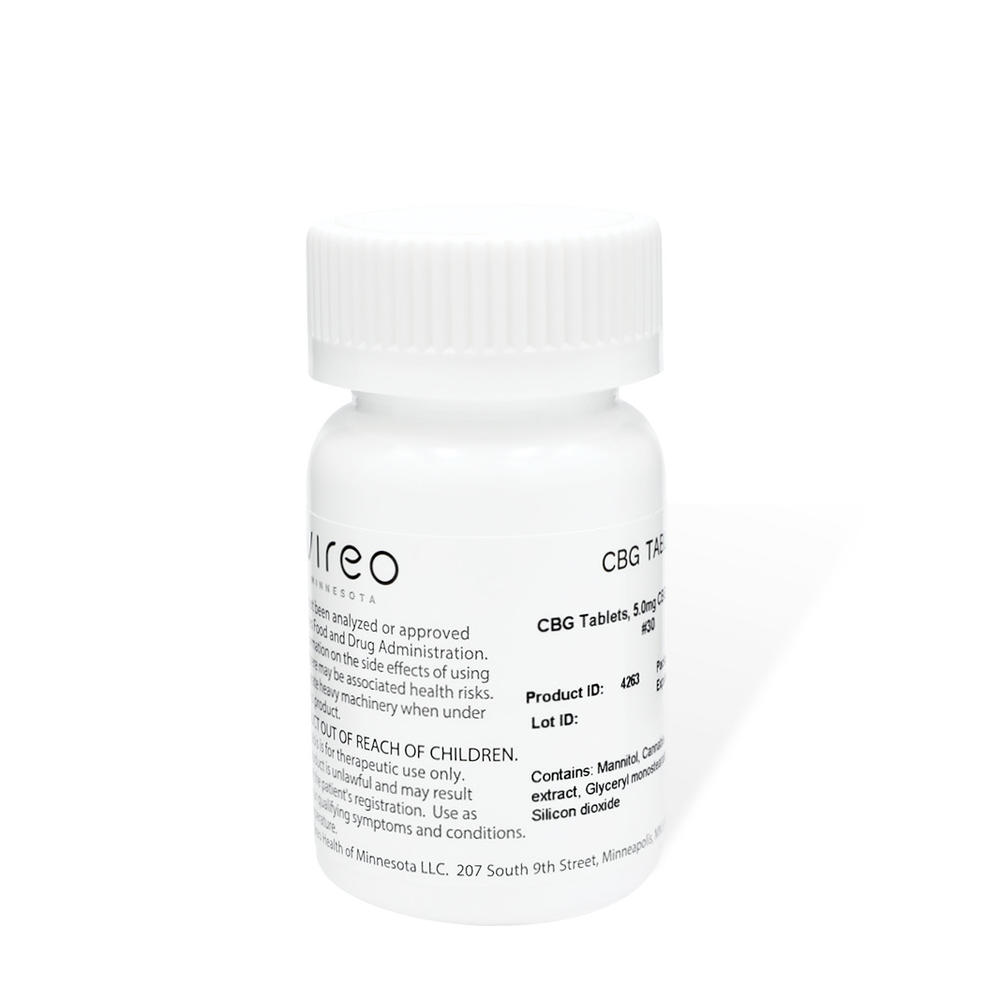 CBG Tablets [30ct] | Vireo | Tablets - Jane