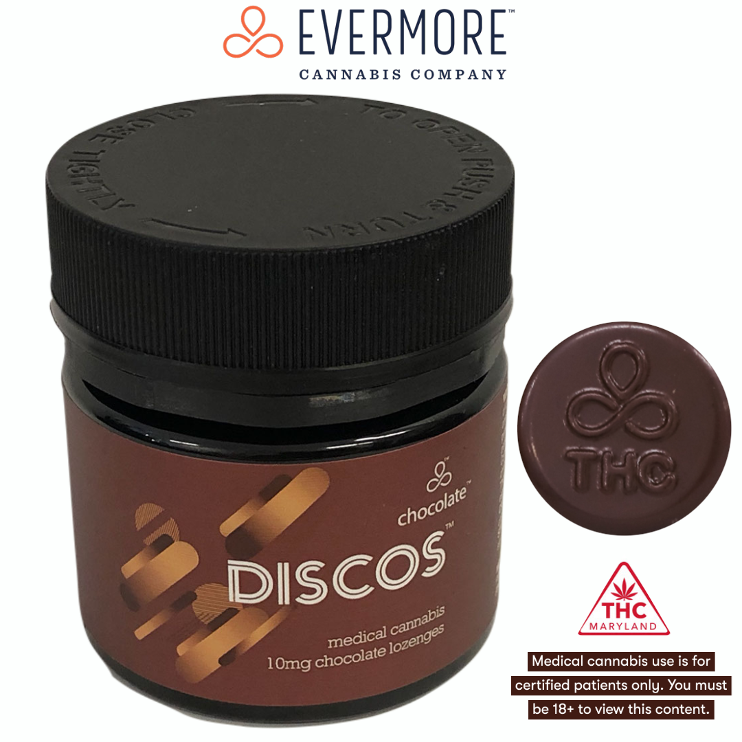 Discos - Dark Chocolate w/ Crispy Rice Topping [35mg 10pk] (350mg ...