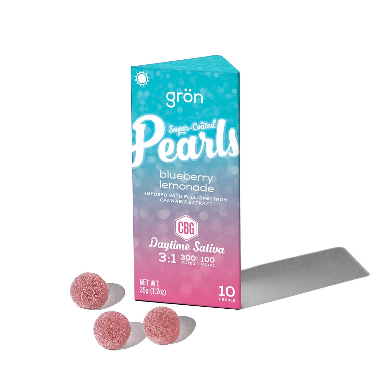 3:1 Blueberry Lemonade Pearls - Daytime Sativa (300mg CBG / 100mg THC ...